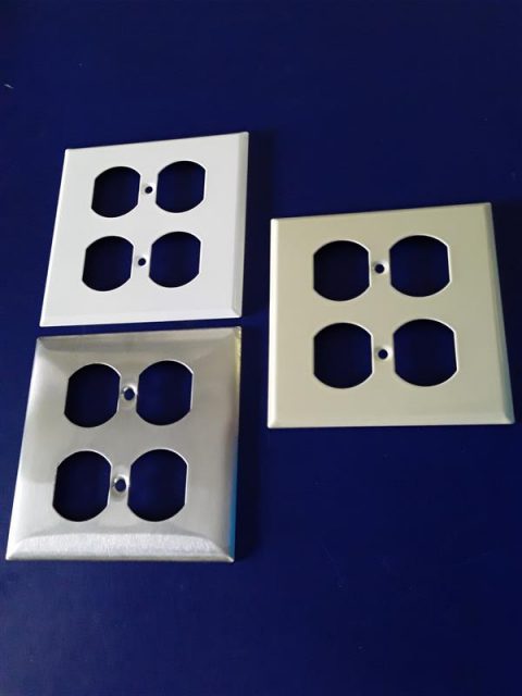 Steel Plug Plates | Emergency Lighting, Electrical Installation in Barbados